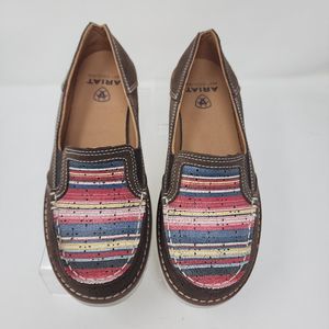 Ariat | Shoes | Ariat Cruiser Loafers Shoes Womens 7 Red Aztec Print ...